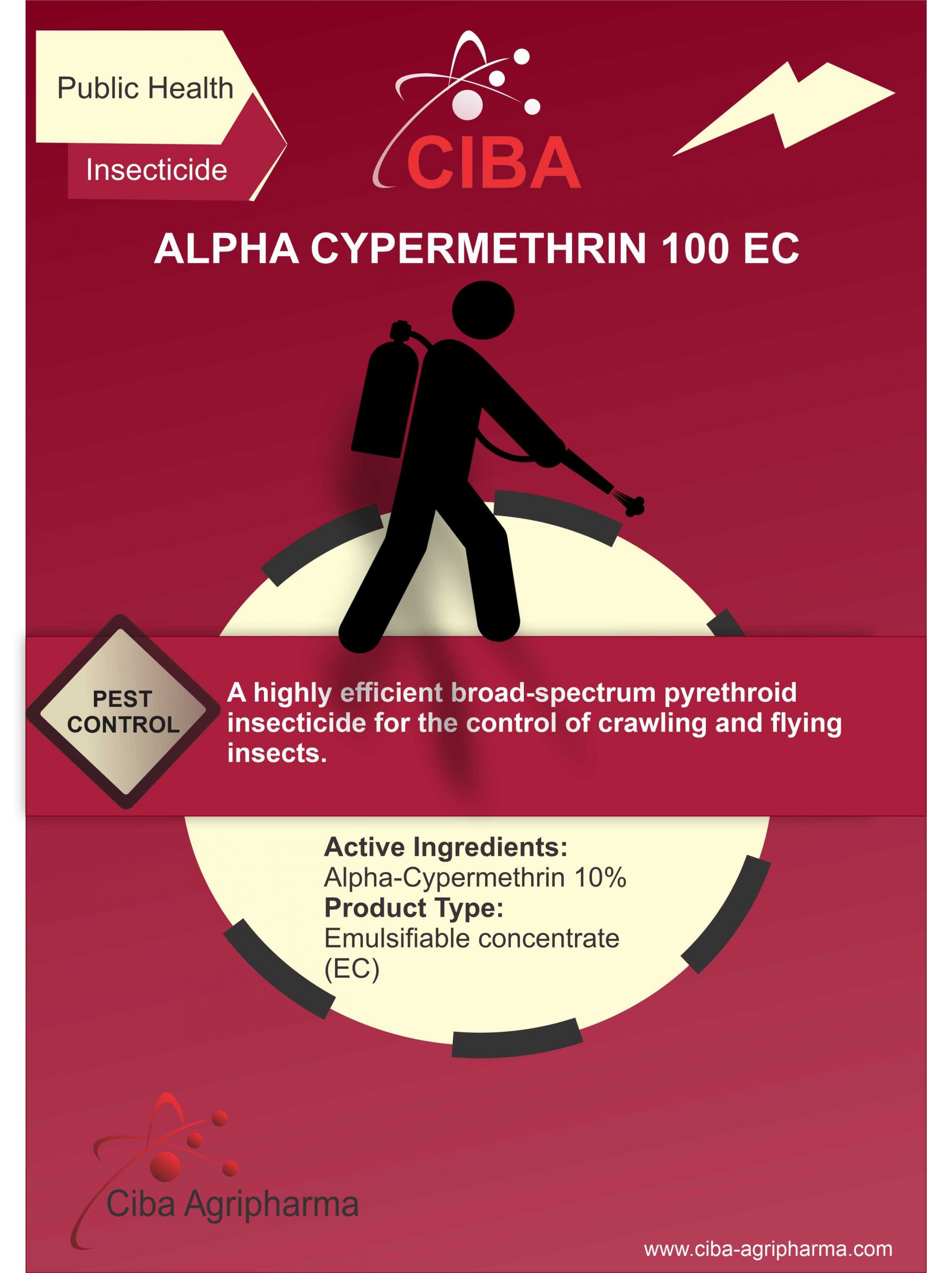 CIBA ALPHA CYPERMETHRIN 100 EC – CIBA AGRIPHARMA