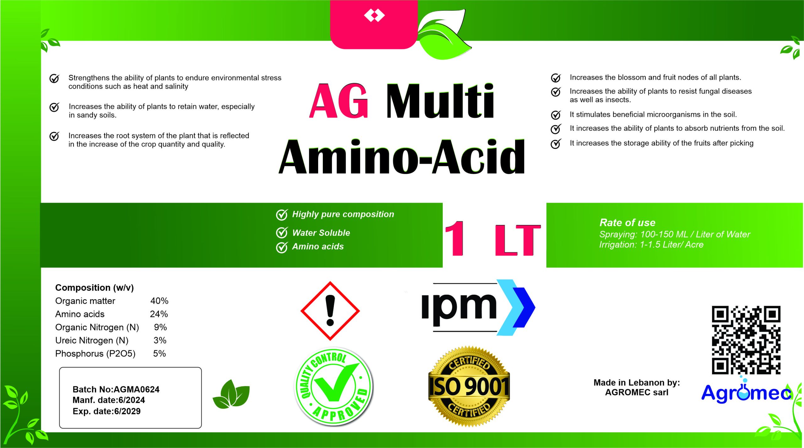 AG MULTI AMINO-ACID – CIBA AGRIPHARMA